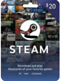 Steam Global | USD 20 | Recharge / Code （Estimate delivery time 1-2 ...