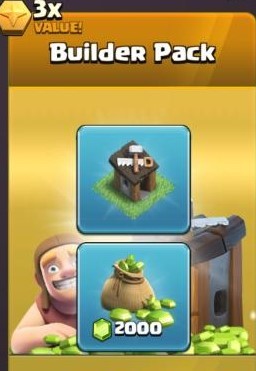 Clash of Clans COC Top up Builder Pack III
