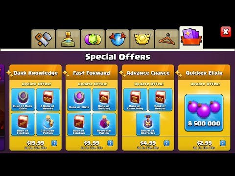 Clash of Clans COC Top Up All Pack Special Offers (1$ in games = 1 pack ...