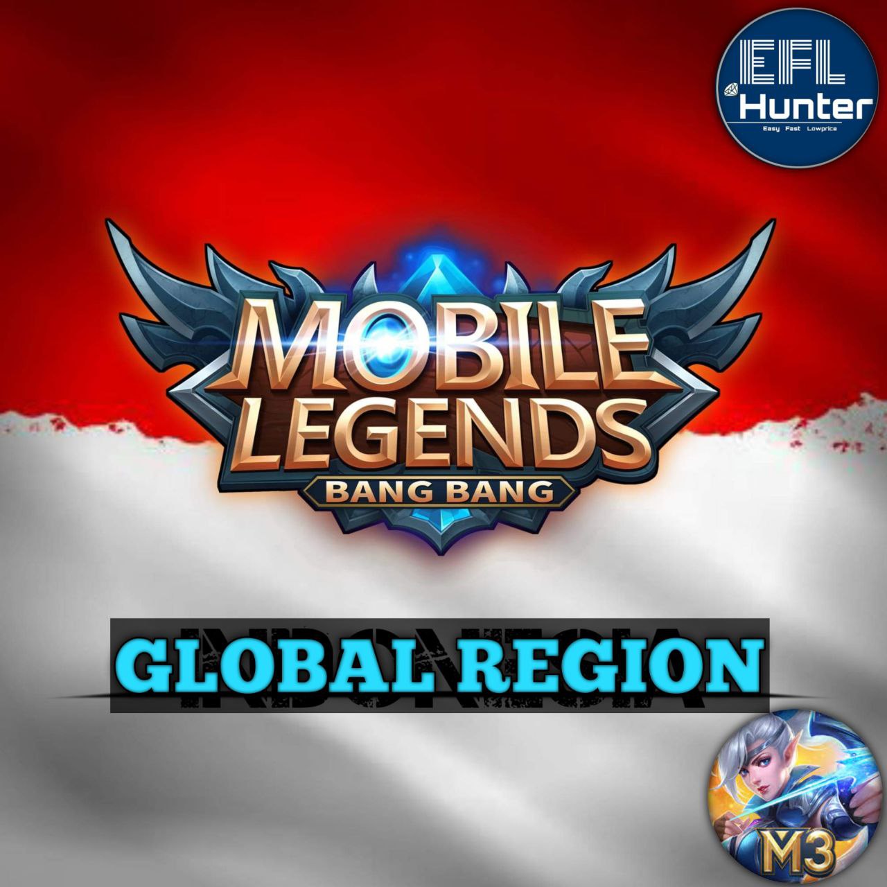 ⚡ INSTANT ⚡ 8000 Diamonds Mobile Legends (GLOBAL & INDONESIA ID BISA )