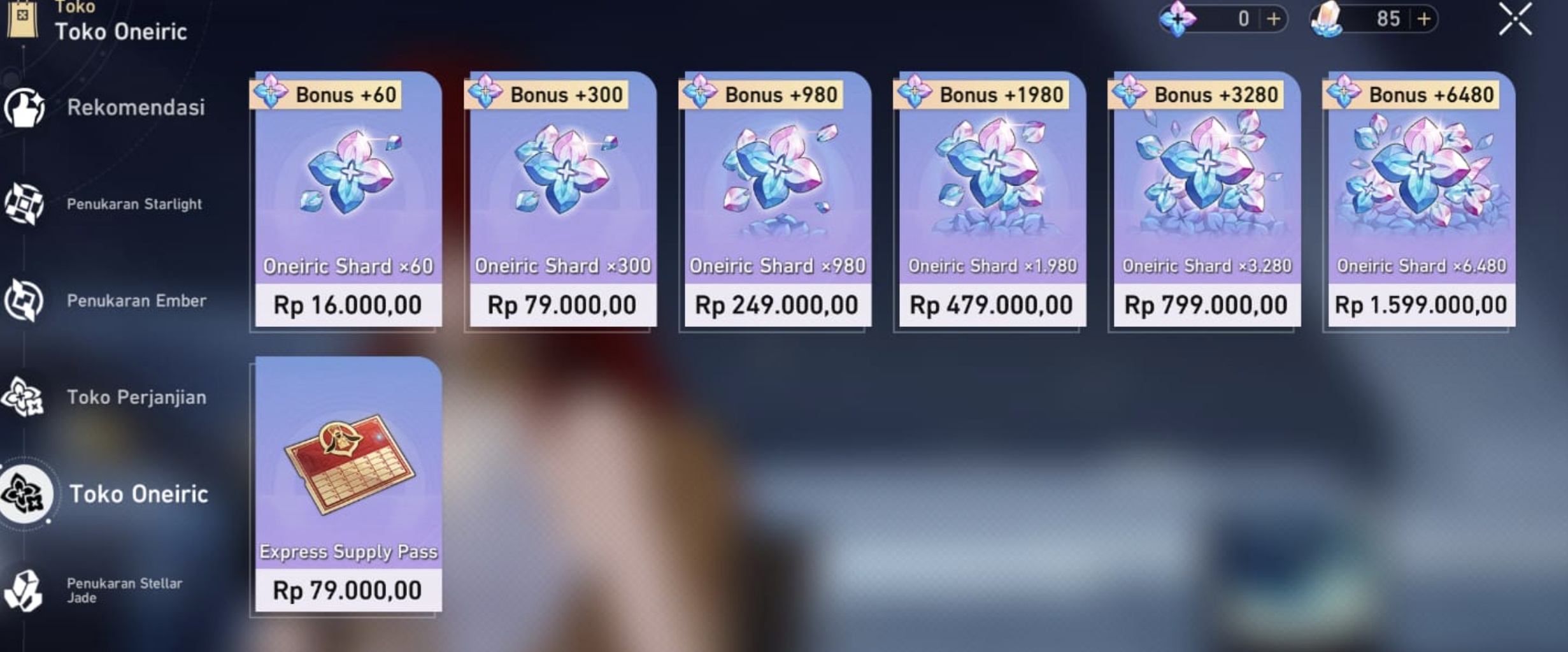 Honkai: Star Rail TOPUP Express suply pass $5 VIA LOGIN