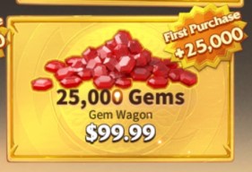 Call of Dragons Top Up 25000 Gems (LOGIN topup)