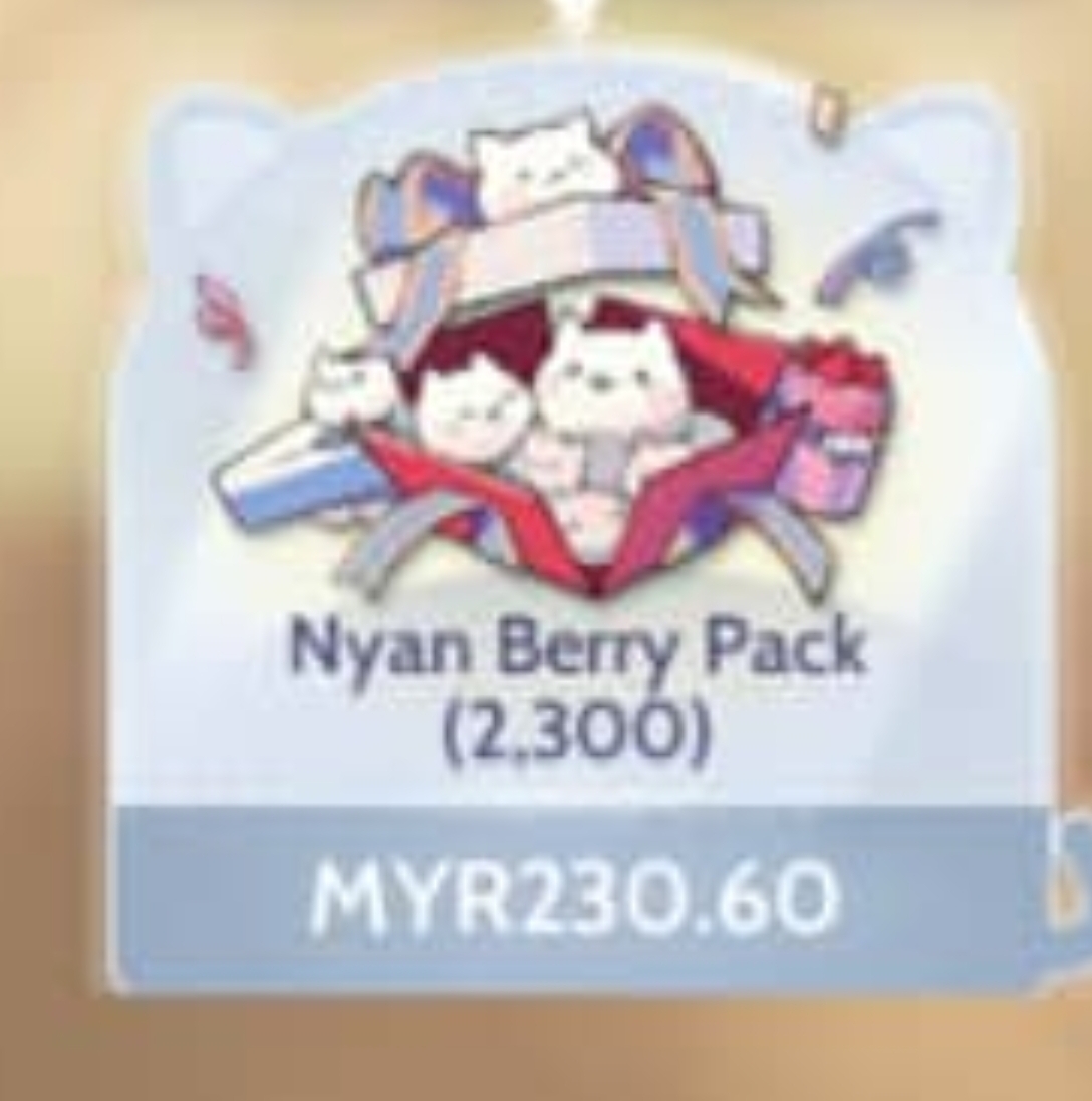 Ragnarok Origin Global /Nyan Berry Pack 2300 login topup, need username ...