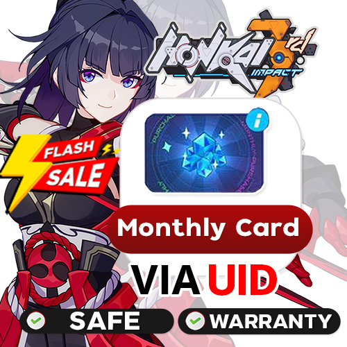 Honkai Impact 3 ASIA - Monthly Card via UID by Inblackm open 24 hr.